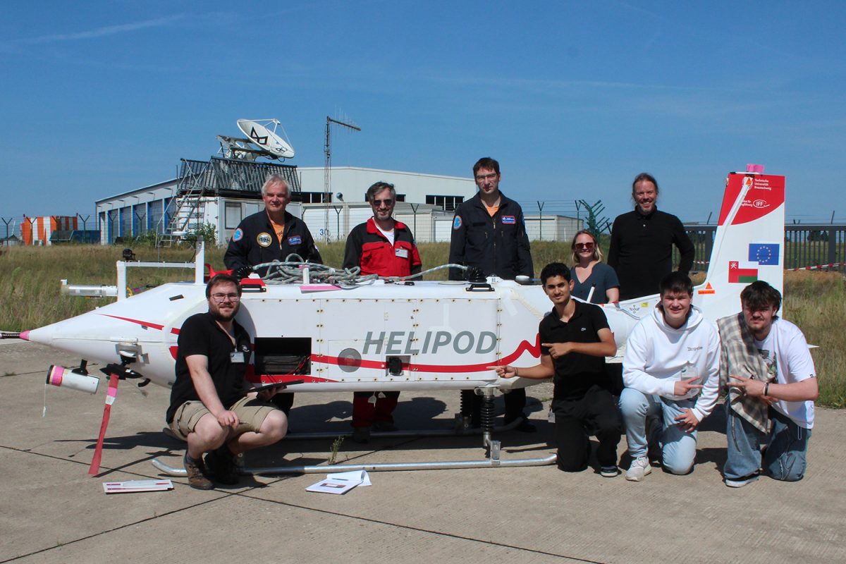 Helicopter test flights with HELiPOD in Braunschweig - TU Braunschweig ...
