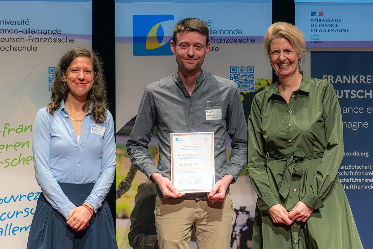 Dissertationspreis der Deutsch-Französischen Hochschule für Dr. Damien ...