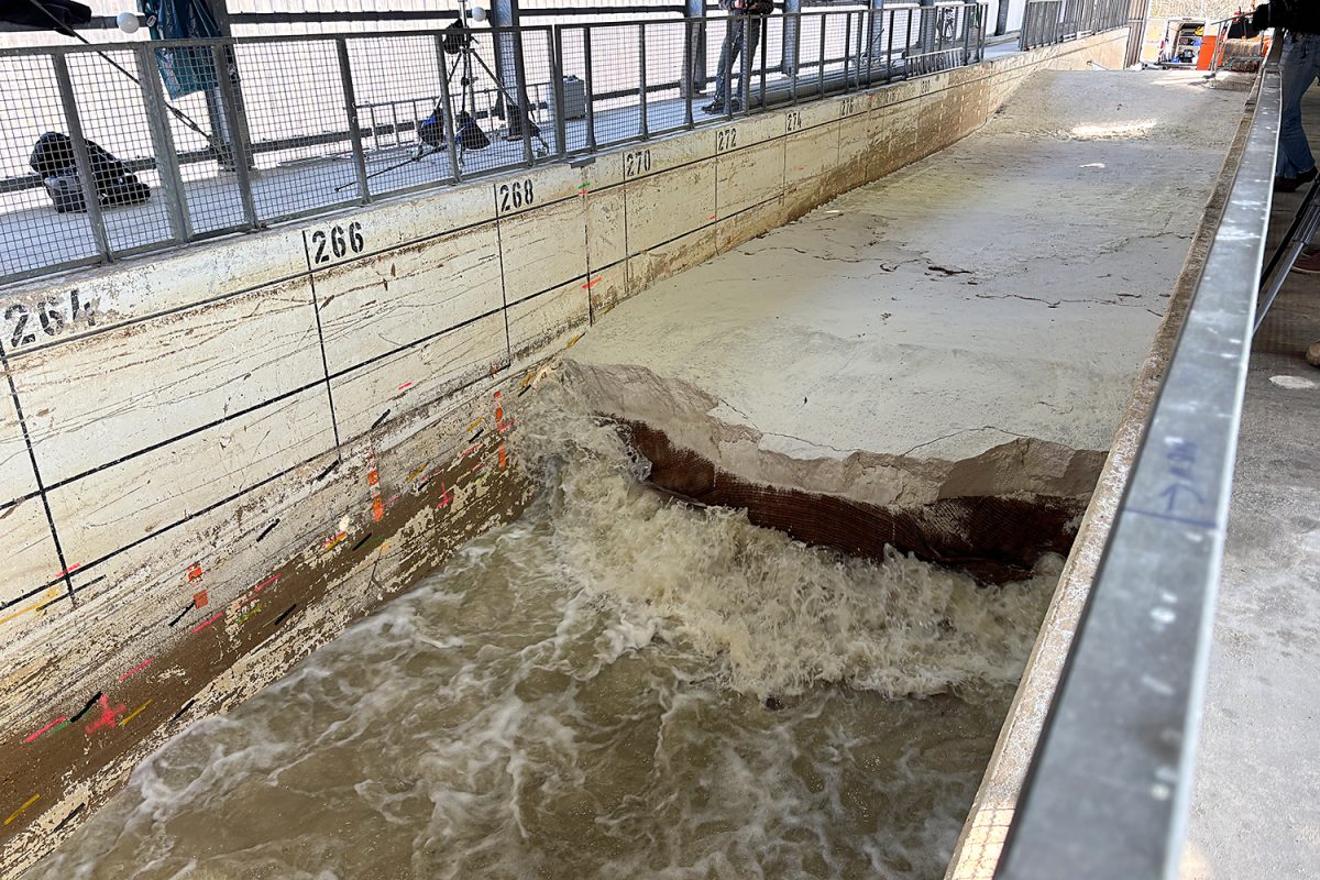 Storm surge in the Large Wave Current Flume - TU Braunschweig | Blogs